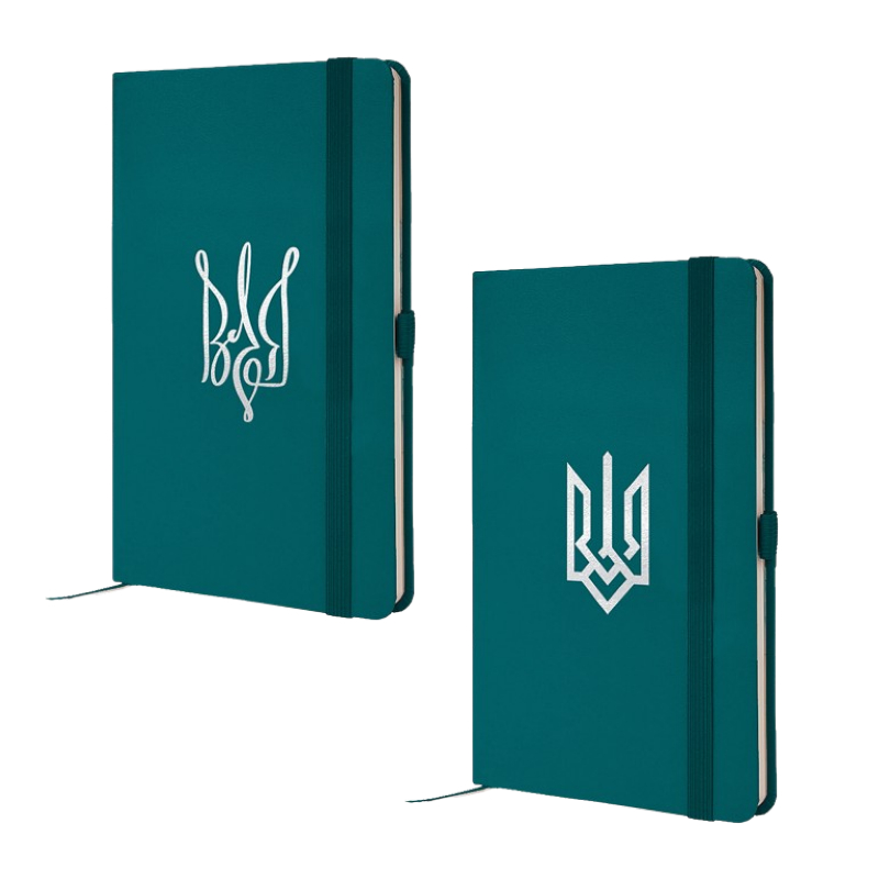 Книга записна Partner, малахіт, клітинка, 12,5х19,5 см, 96 л., Axent